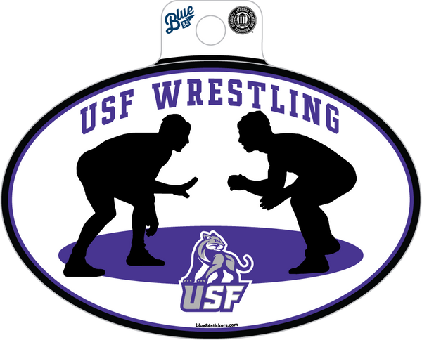 Blue 84 New Wrestling Sticker – Cougar Central