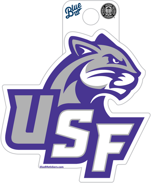 Blue 84 New Cougar Logo Sticker – Cougar Central